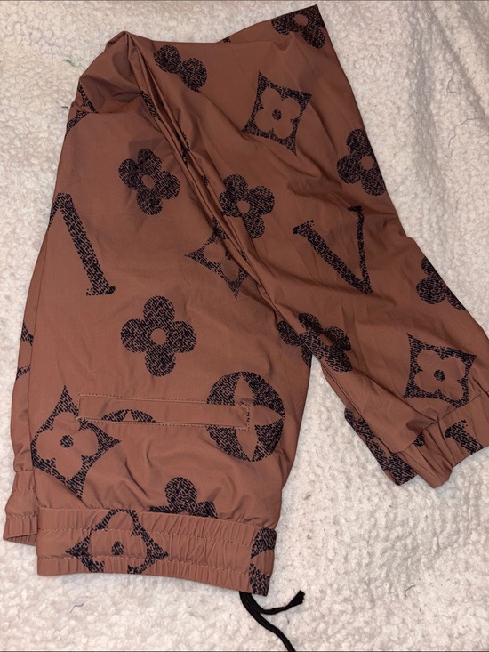 Fashion Nova | Pants & Jumpsuits | Designerinspired Brown Logo Print ...